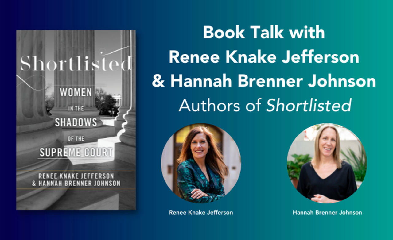 "Shortlisted" With Authors Renee Knake Jefferson And Hannah Brenner ...